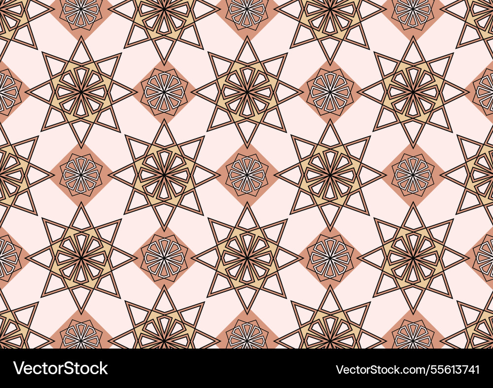 Arabic motifs seamless pattern Royalty Free Vector Image