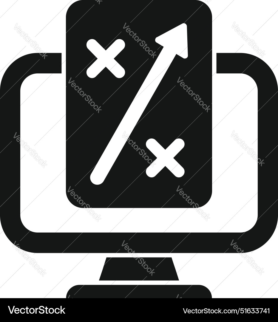 Online business strategy planning showing growth Vector Image