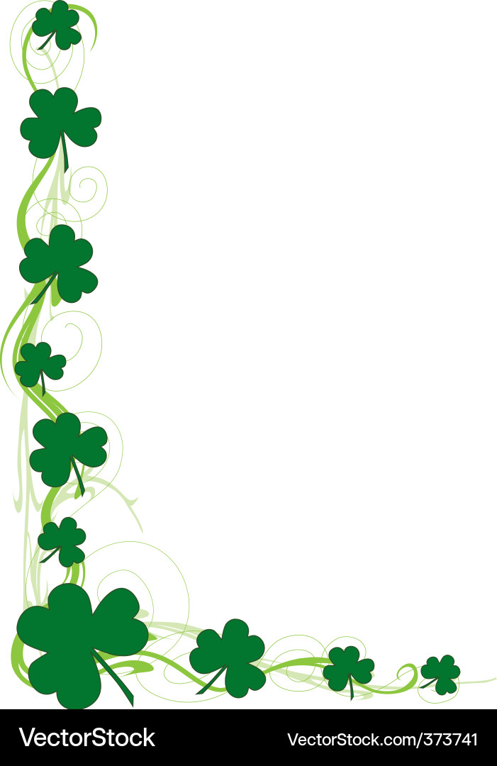 Corner Border Shamrock Vector Images (73)