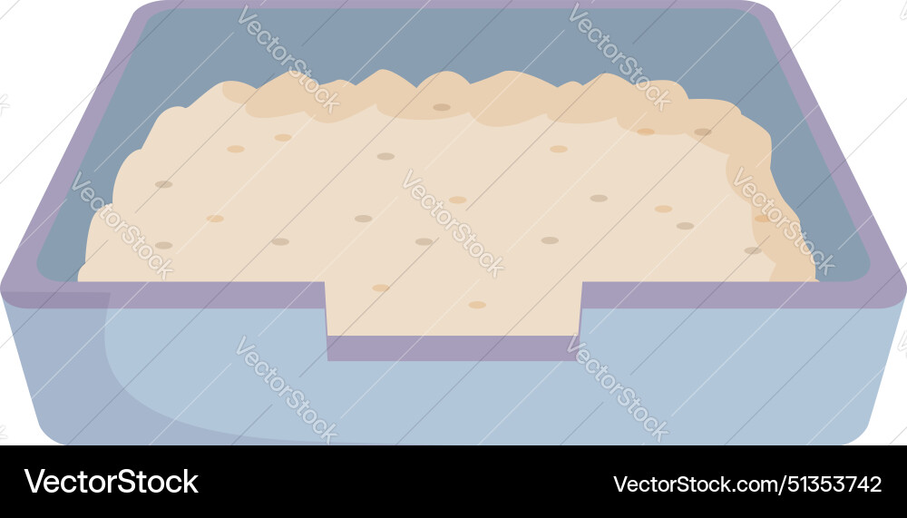 A simplistic cartoon litter Royalty Free Vector Image