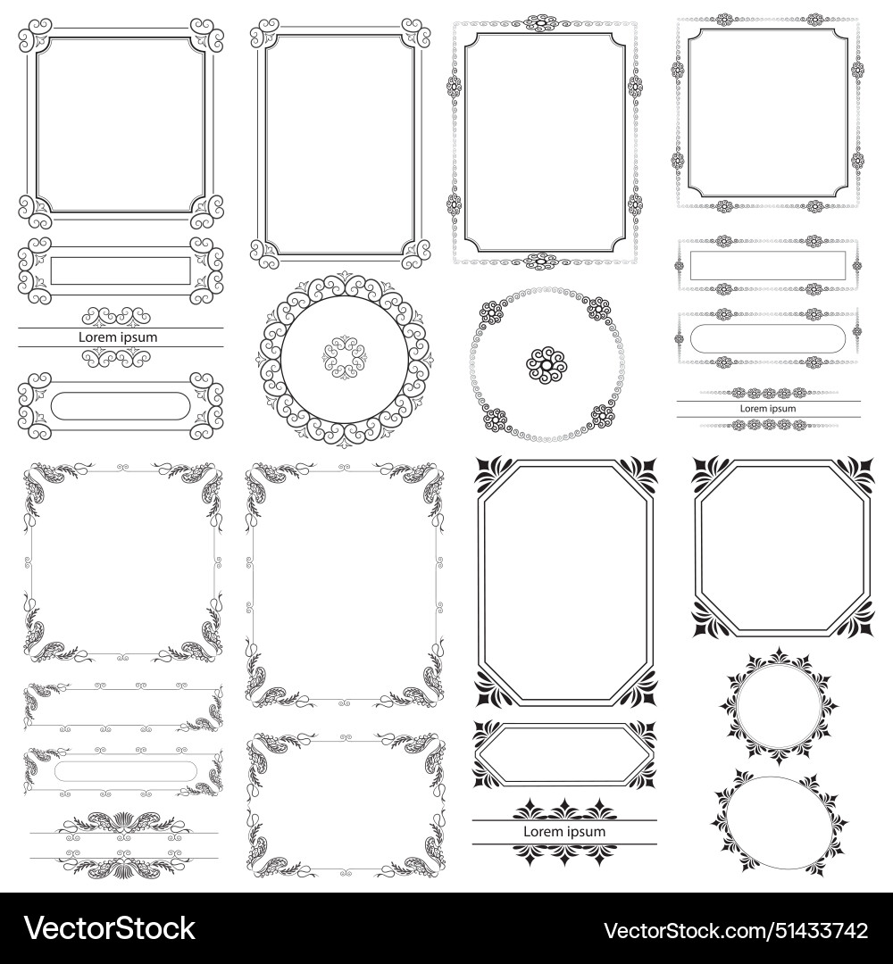 Border frame Royalty Free Vector Image - VectorStock