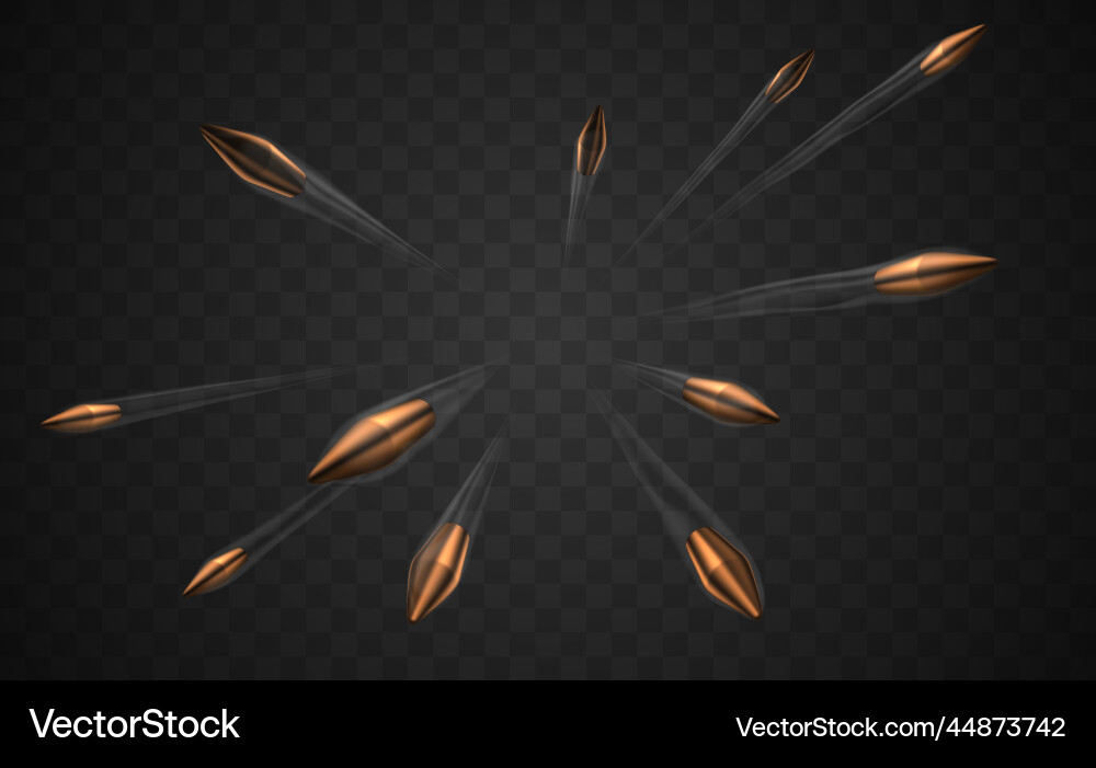 Bullet Trails - Explosive Motion Royalty Free Vector Image