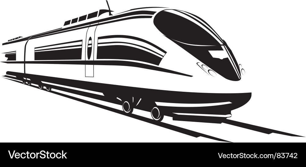 Fast train Royalty Free Vector Image - VectorStock
