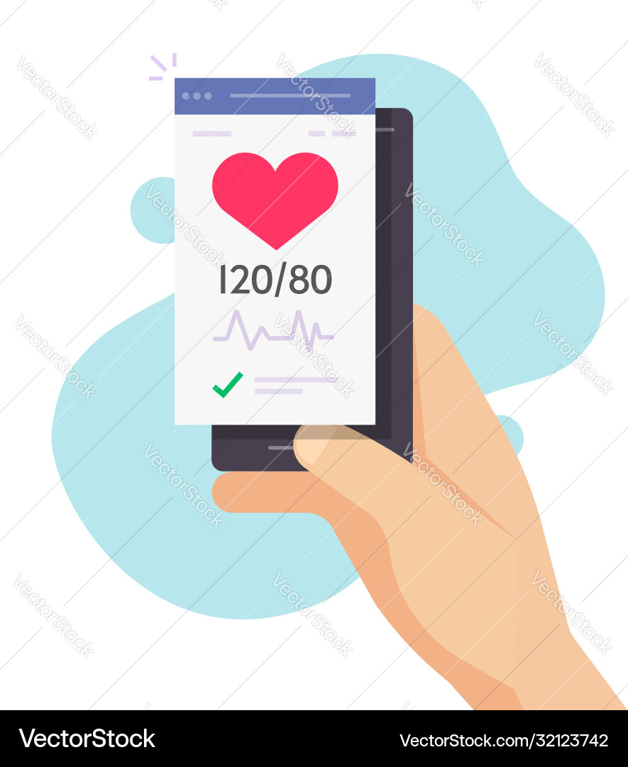 Health Check Test Handy App Tracker Lizenzfreier Vektor