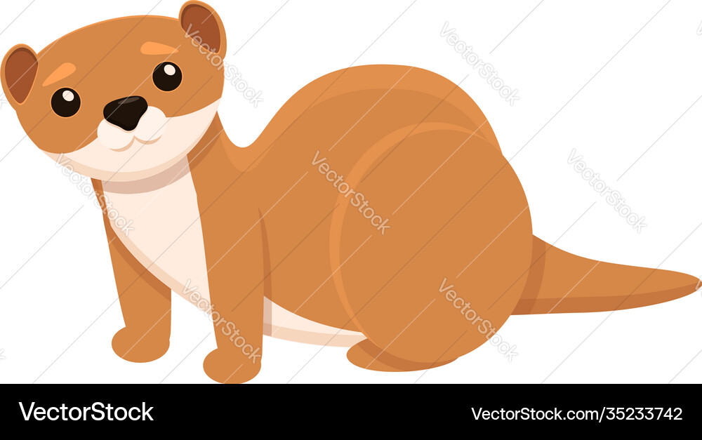 Mink animal icon cartoon style Royalty Free Vector Image