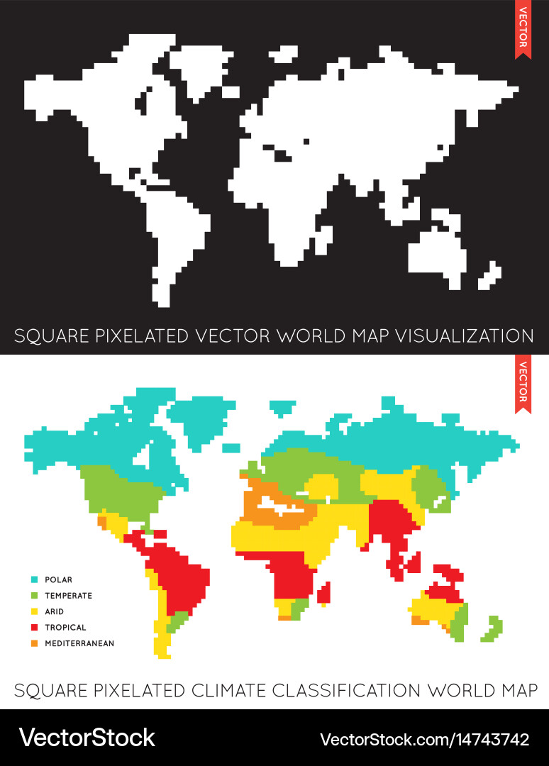 Set flat maps world infographic map data Vector Image
