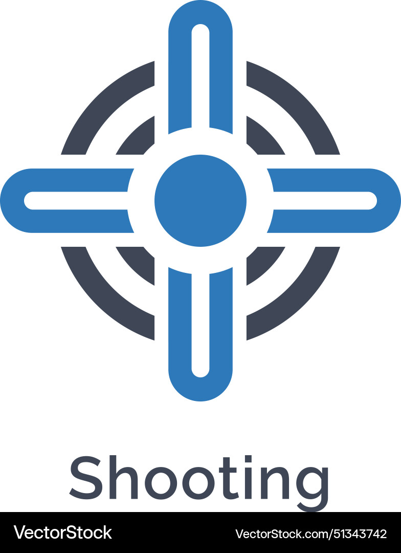 Shooting target icon Royalty Free Vector Image