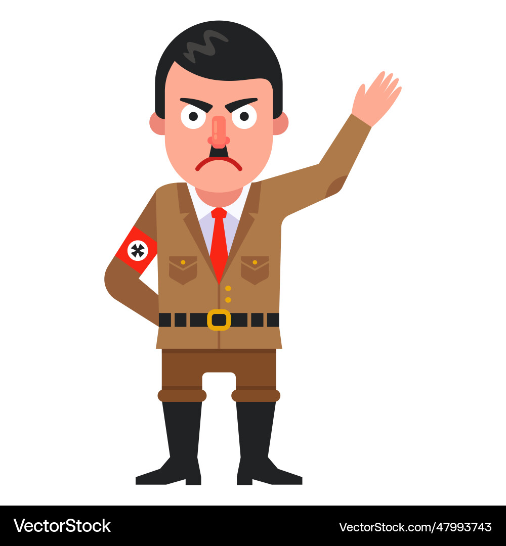 Adolf Hitler - Nazi Dictator Royalty Free Vector Image