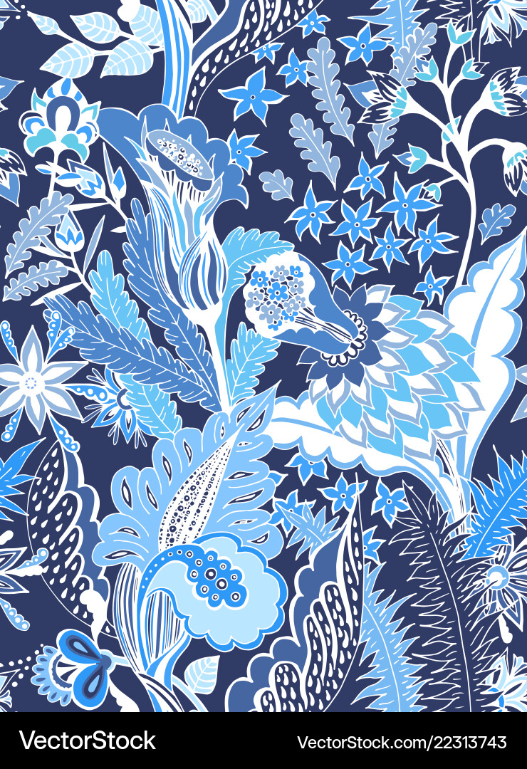 Floral Botanical Pattern Royalty Free Vector Image