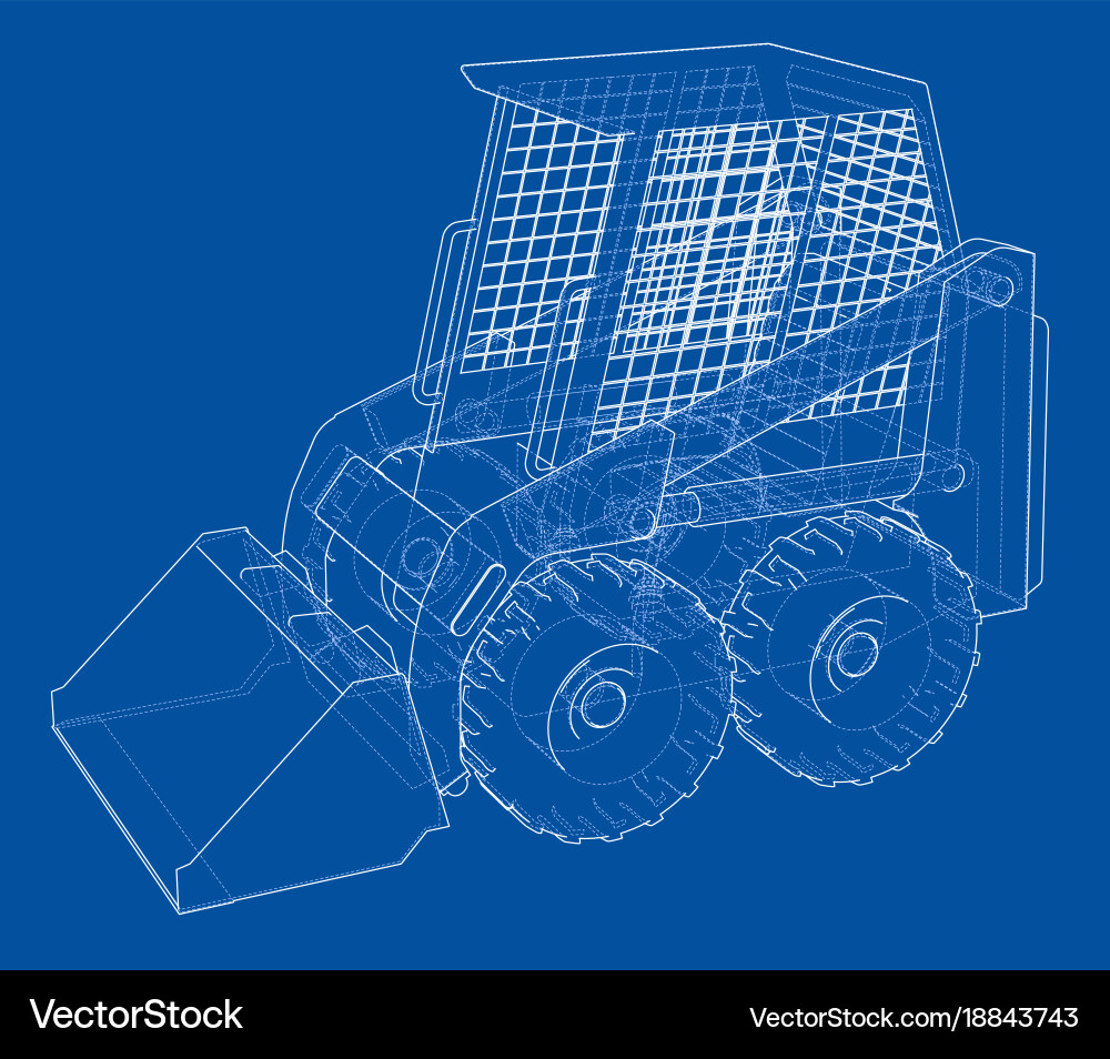 Mini loader Royalty Free Vector Image - VectorStock