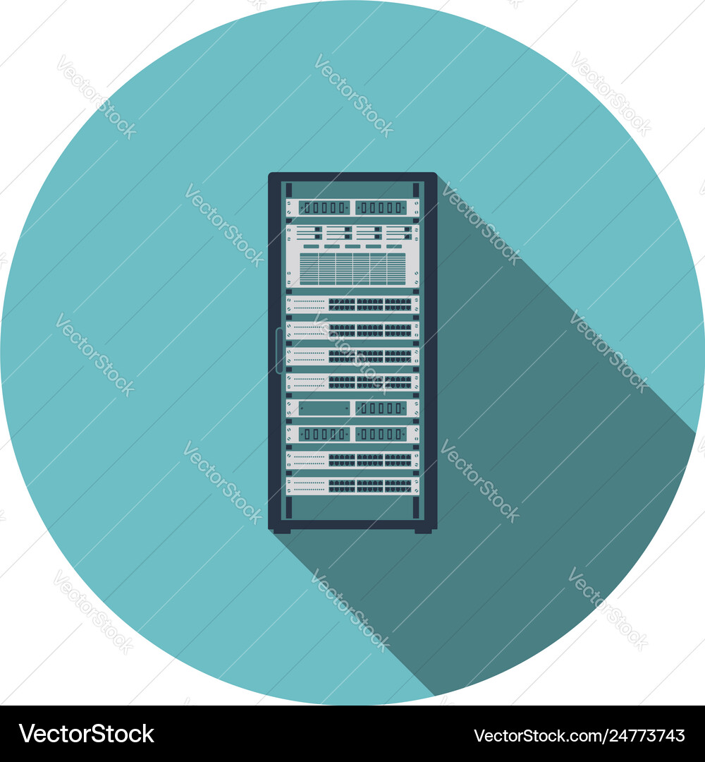 Server rack icon Royalty Free Vector Image - VectorStock