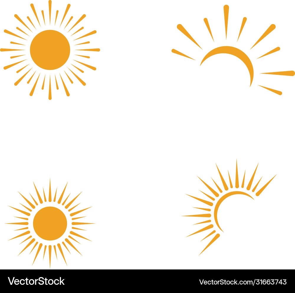 Rising Sun Logo Icon Sunrise Symbol Vector Images (over 4,600)
