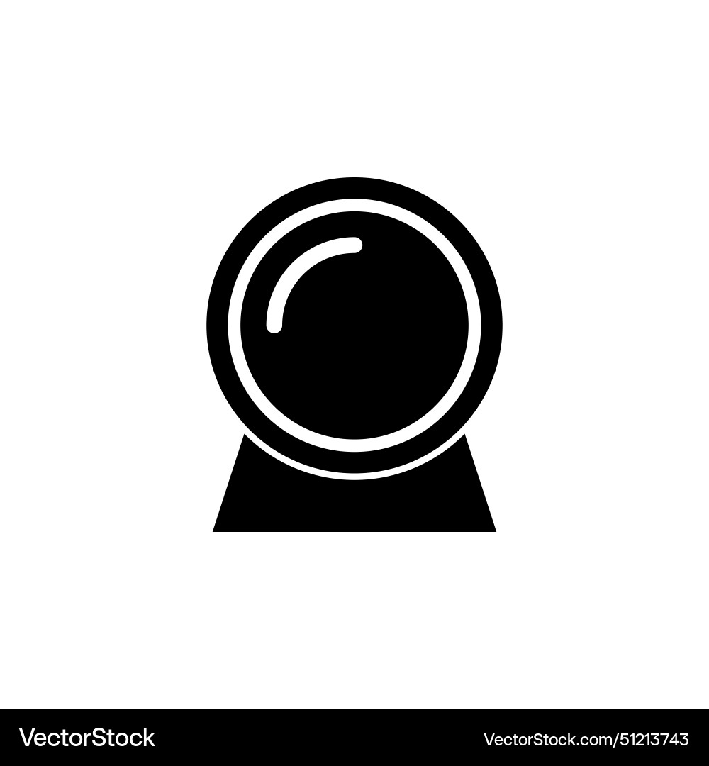 Web chat camera flat icon Royalty Free Vector Image