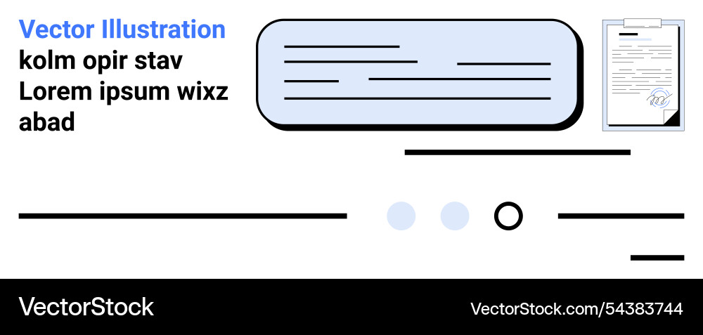 Business document and text box template Royalty Free Vector
