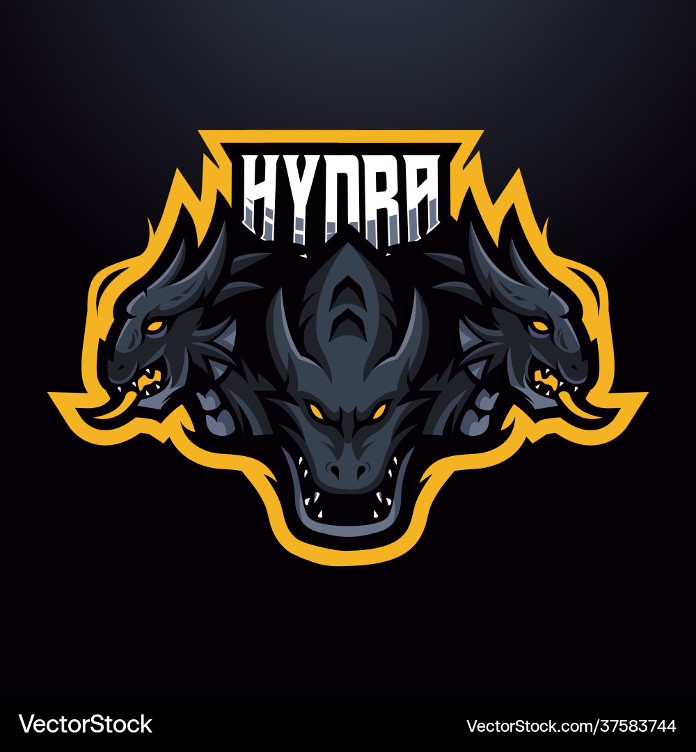 Hydra Vector Logo Hydra SVG, Mythologisch Monster, Draak Svg, Clipart,