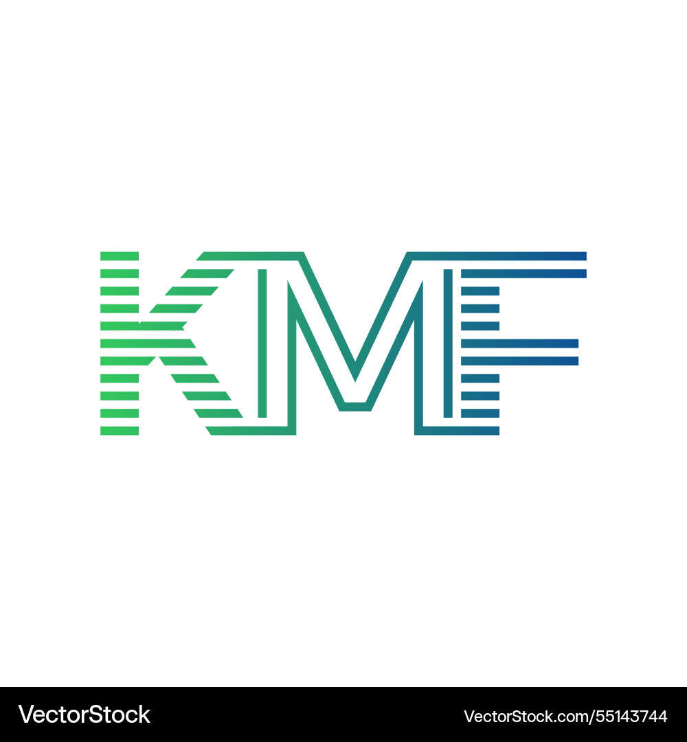 Modern kmf logo design letter minimalist – Royalty-Free Vector ...