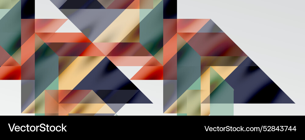 Tech minimal overlapping triangle shapes elements Vector Image