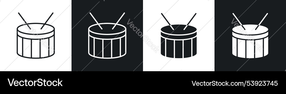 Drum icon Royalty Free Vector Image - VectorStock