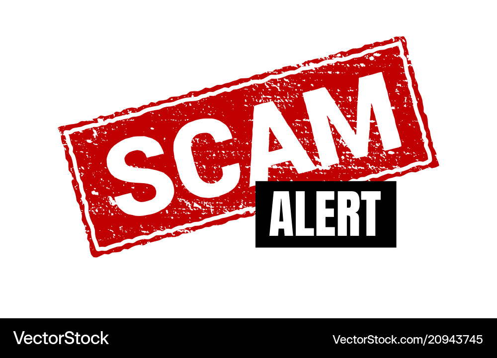 Grunge Red Scam Stamp Royalty Free Vector Image