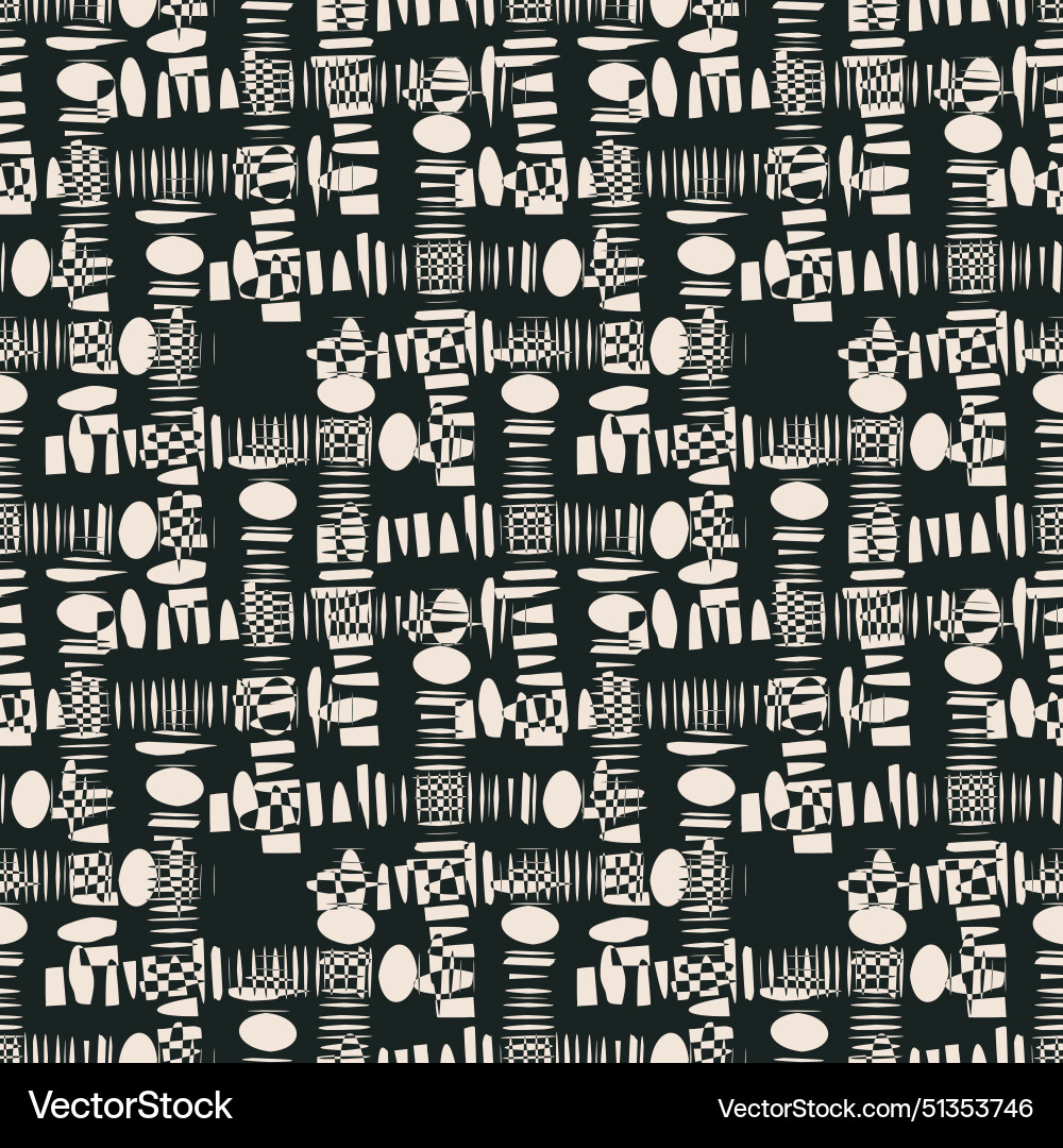 Abstract wicker weave dense seamless Royalty Free Vector