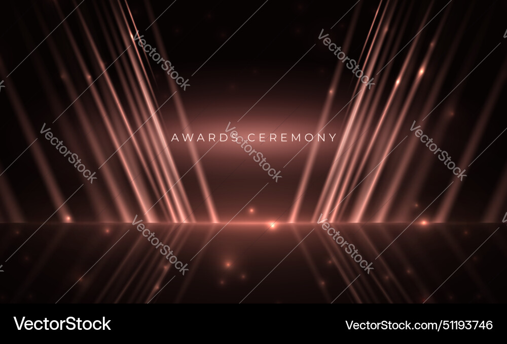 Award ceremony abstract background with red Vector Image