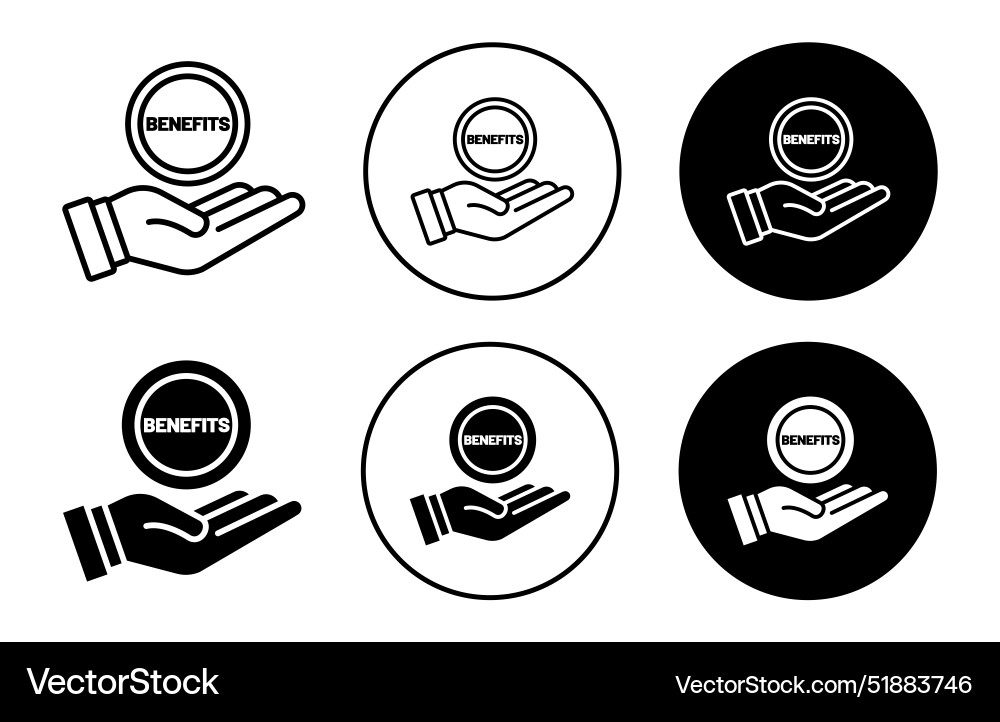 Benefits icon Royalty Free Vector Image - VectorStock