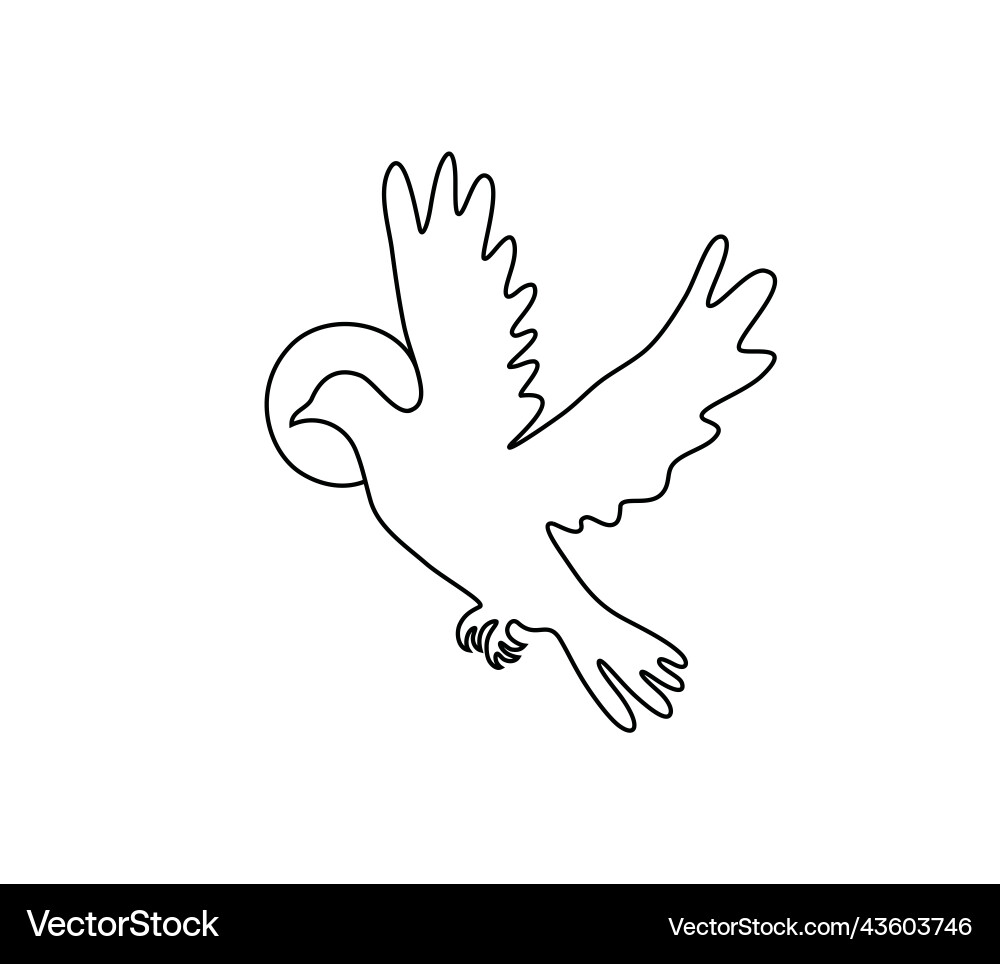 Holy spirit line Royalty Free Vector Image - VectorStock