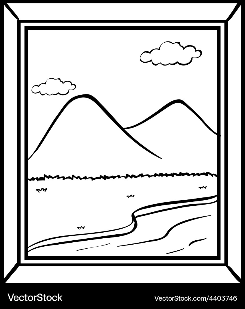 Picture frame Royalty Free Vector Image - VectorStock