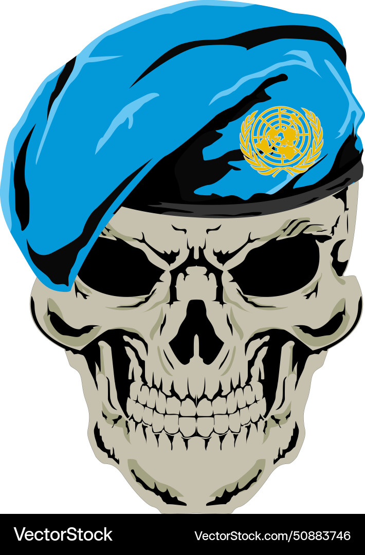 Skull unifil Royalty Free Vector Image - VectorStock