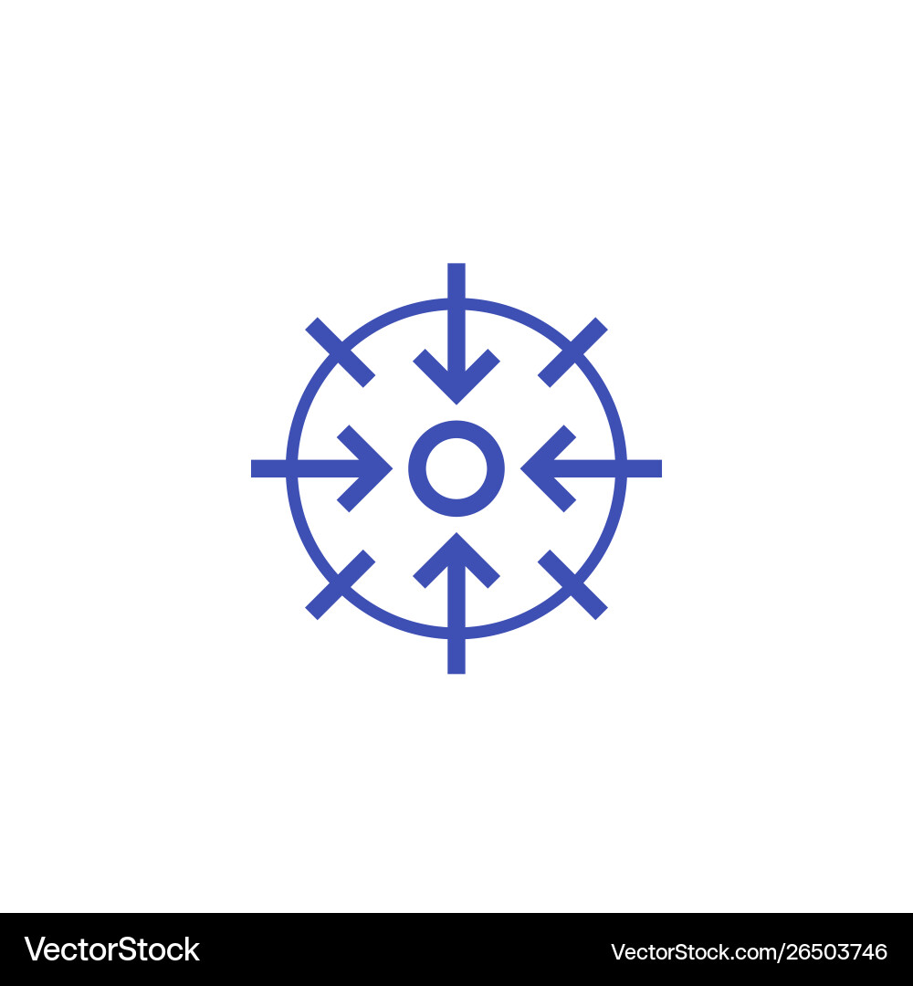 Specific focus icon Royalty Free Vector Image - VectorStock