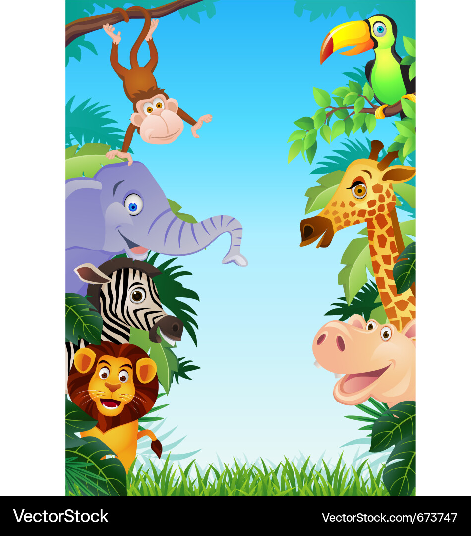 Animal cartoon Royalty Free Vector Image - VectorStock