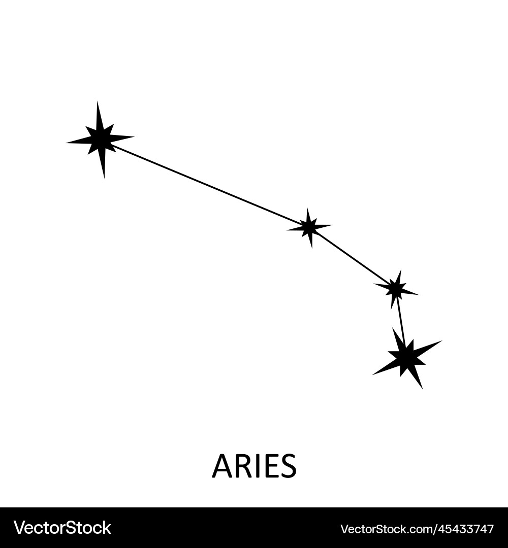Aries constellation Royalty Free Vector Image - VectorStock