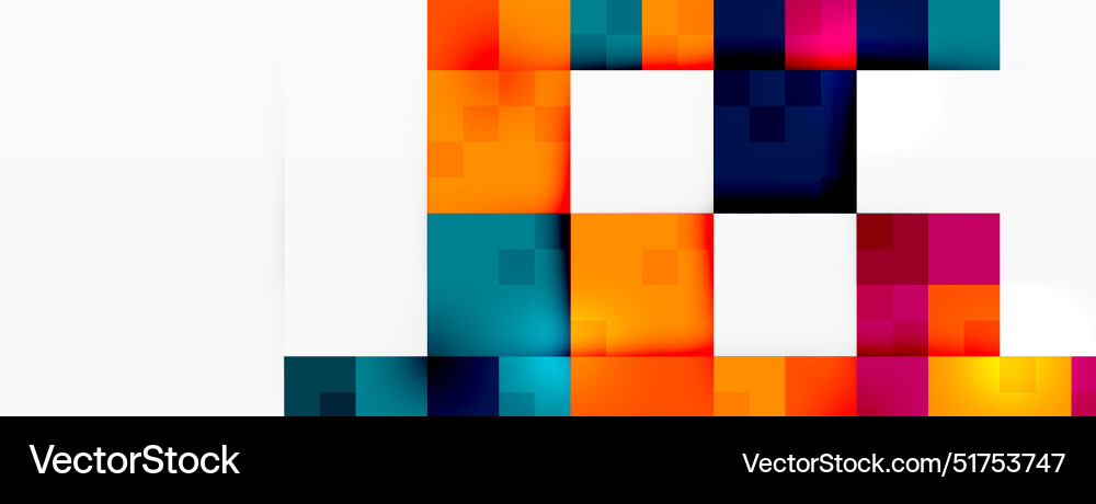 Dynamic colorful squares background Royalty Free Vector