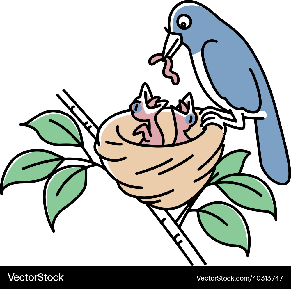 Mommy And Baby Bird Clipart Mama Bird" Images – Browse 73 Stock