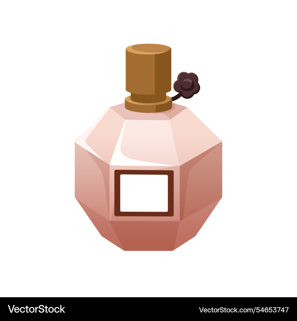 Perfume bottle design scent in vial elegant Vector Image