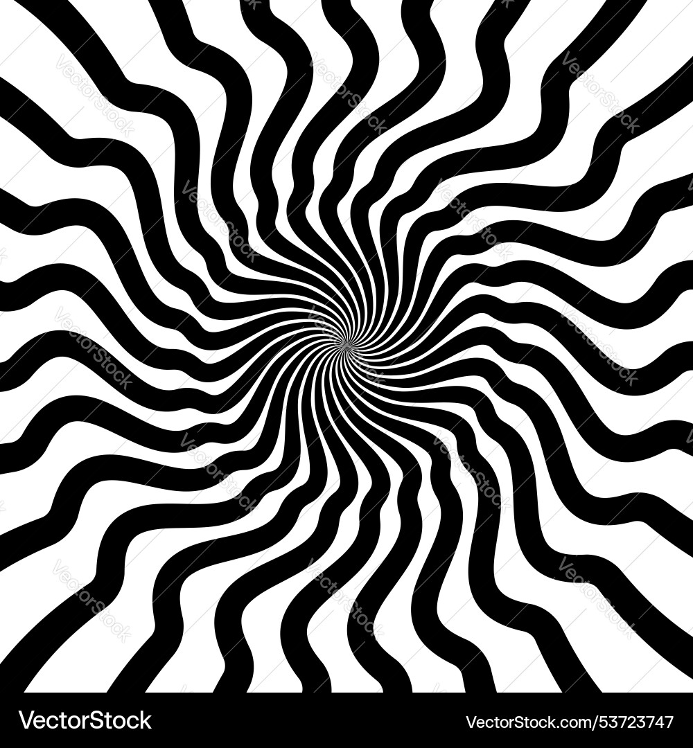 Psychedelic hypnosis swirls hypnotic pattern Vector Image
