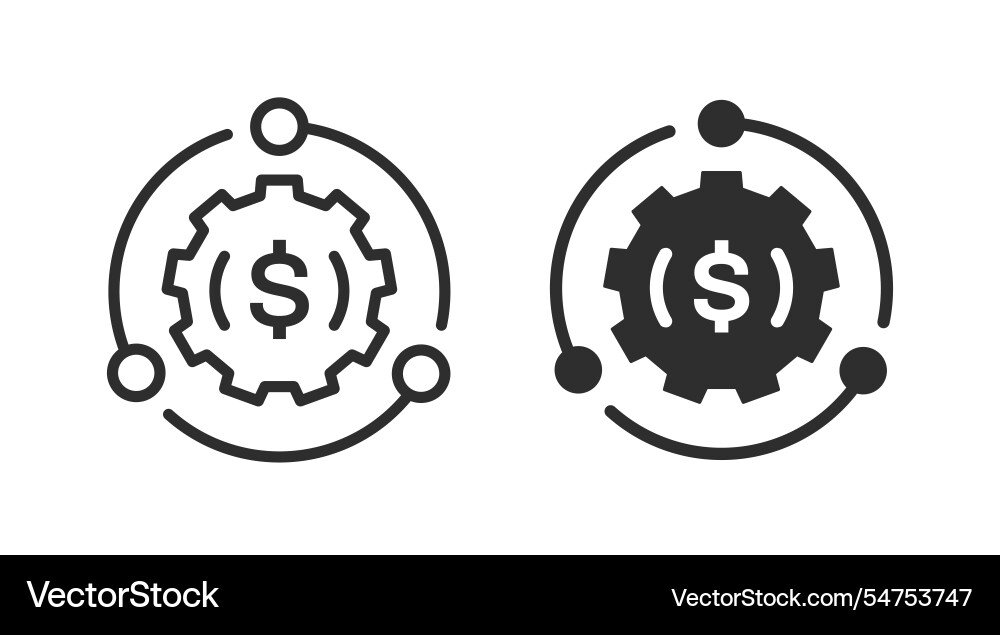 Savings account icons symbol Royalty Free Vector Image
