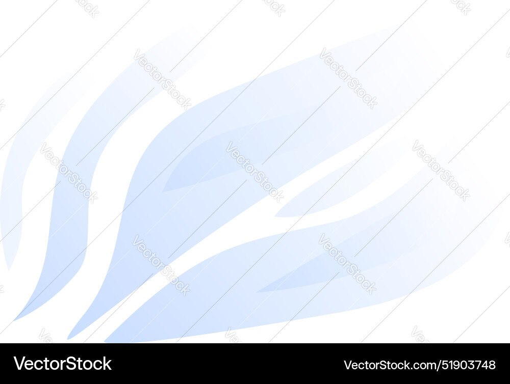 Abstract blue shape flowing on white background Vector Image