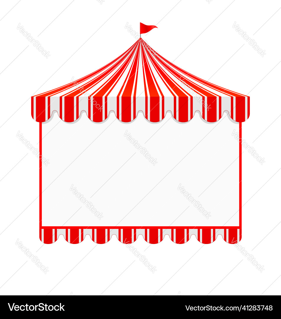 Circus tent frame poster background Royalty Free Vector