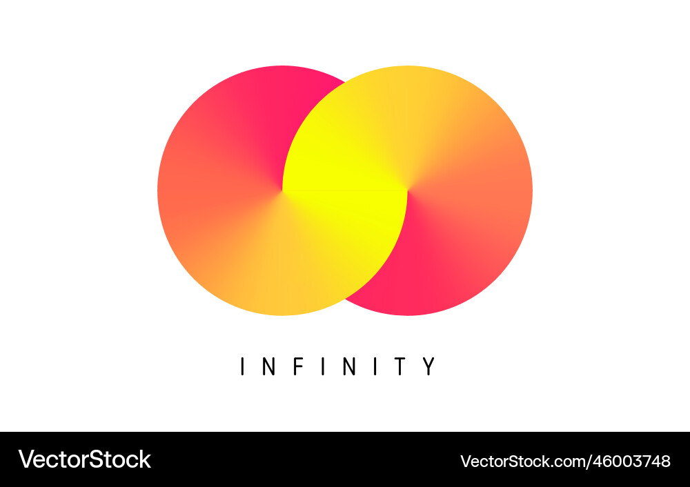 Endless loop symbol logo icon mobius Royalty Free Vector