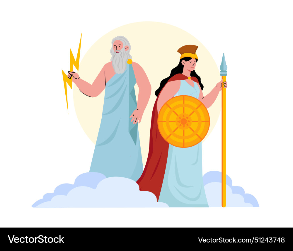 Greek gods concept Royalty Free Vector Image - VectorStock