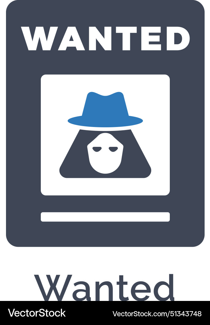 Wanted poster icon Royalty Free Vector Image - VectorStock
