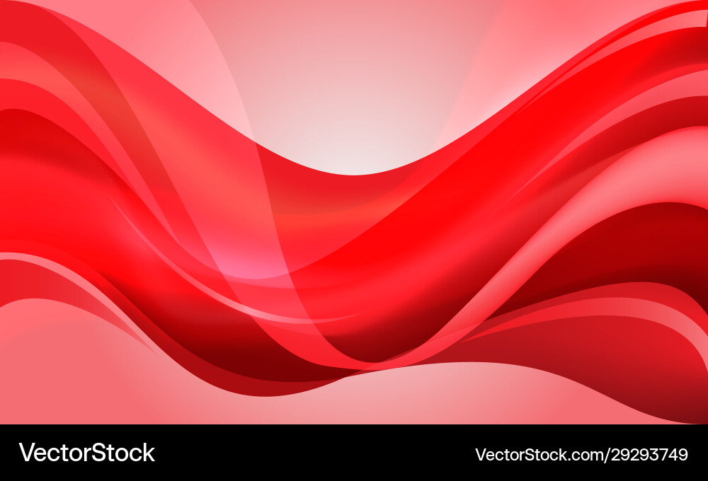 Abstract Red Wave Background Royalty Free Vector Image