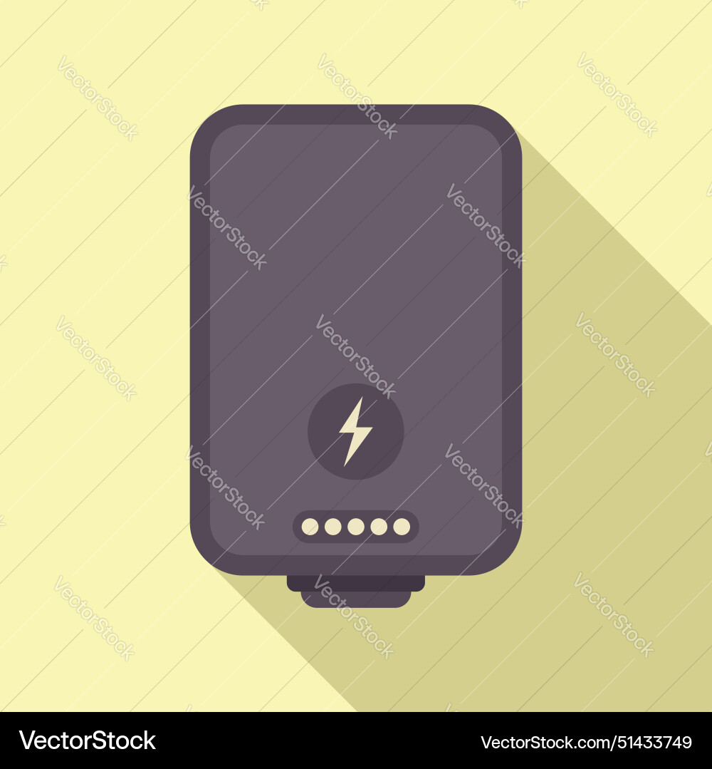 Modern portable power bank icon Royalty Free Vector Image