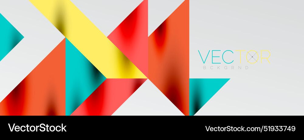 Tech minimal overlapping triangle shapes elements Vector Image