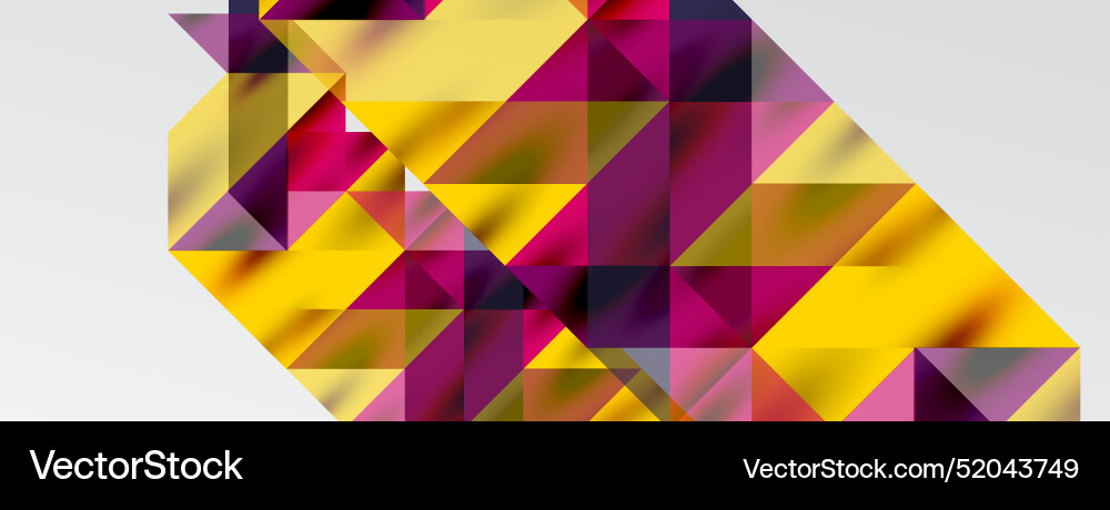 Tech minimal overlapping triangle shapes elements Vector Image