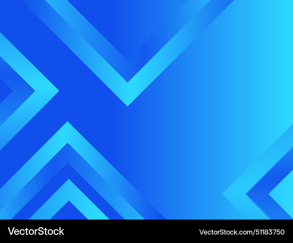 A blue background with a blue triangle on it Vector Image