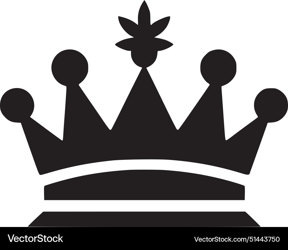 Crown - minimalist and simple silhouette Vector Image