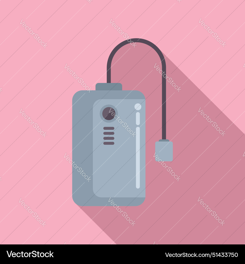 Flat design of compact handheld camera Royalty Free Vector