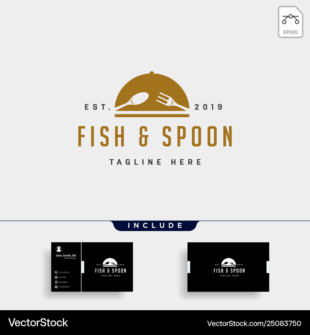 Food logo design icon element file Royalty Free Vector Image